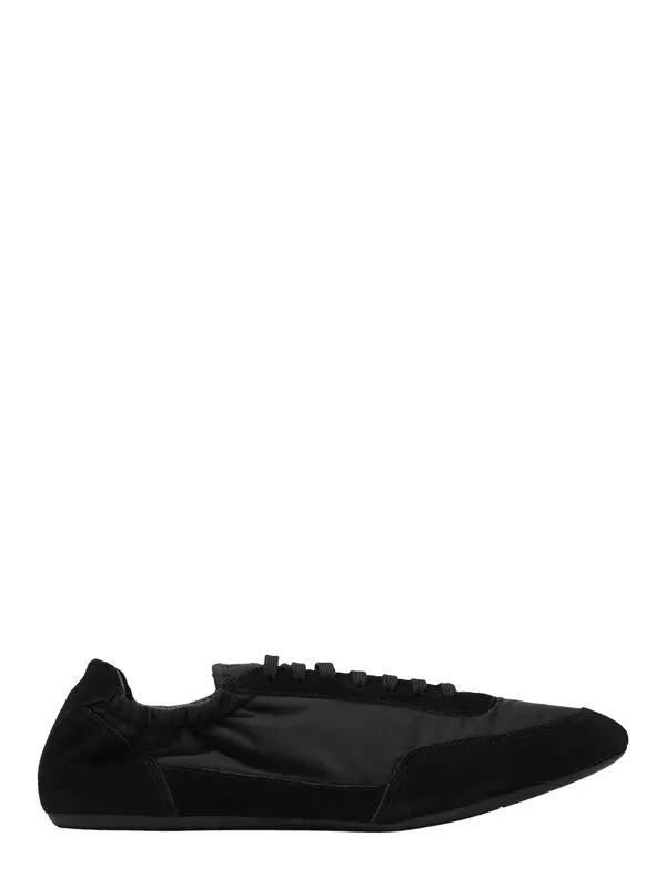 Prada Collapse Re-nylon And Suede Sneakers - Black