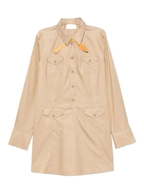 Celine Button Fastening Dress - Multicolor