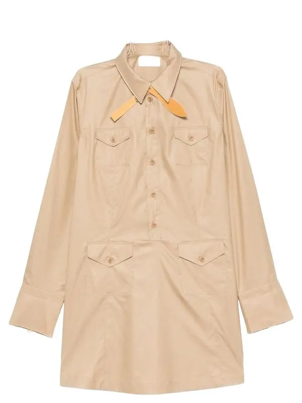 Celine Button Fastening Dress - Multicolor