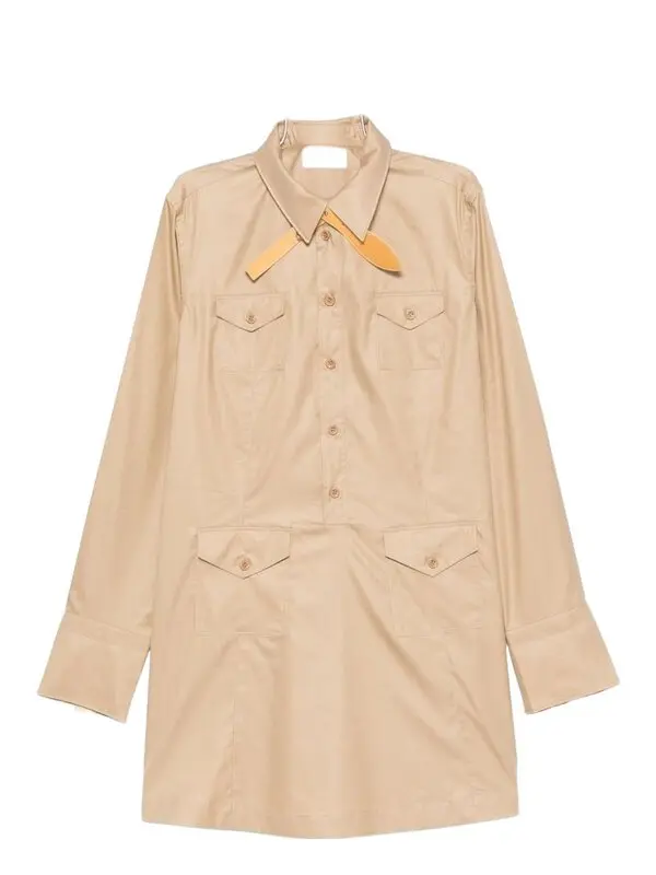 Celine Button Fastening Dress - Multicolor