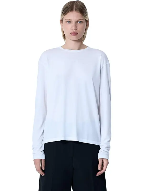 TOTEME Classic Long Sleeve T-shirt - White