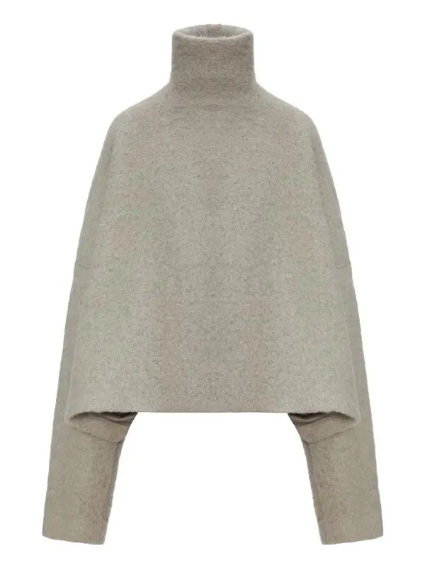 Rick Owens Jumbo Turtleneck Sweater - Cream