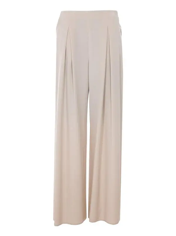 Max Mara Silk Blend Trousers - Cream