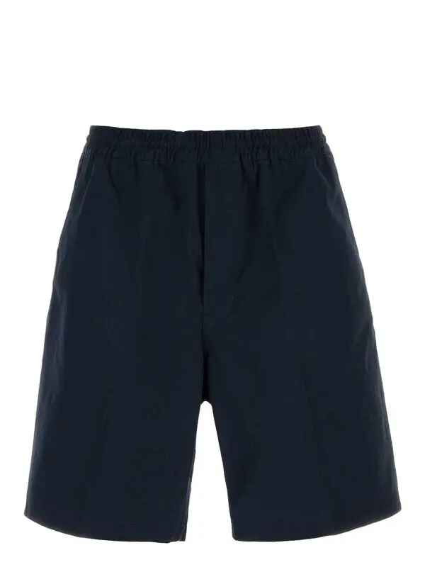 Prada Cotton Poplin Bermuda Shorts - Blue