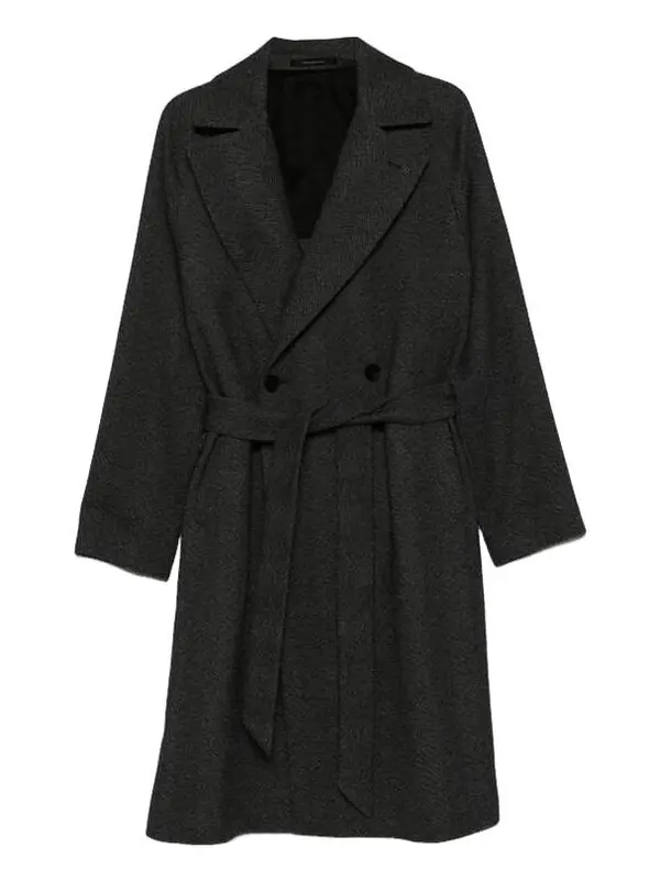 Tagliatore Grey Coats Double Breasted Coats - Gray