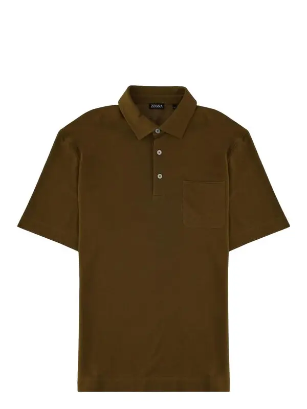 Zegna Regular Fit Polo Shirt - Green