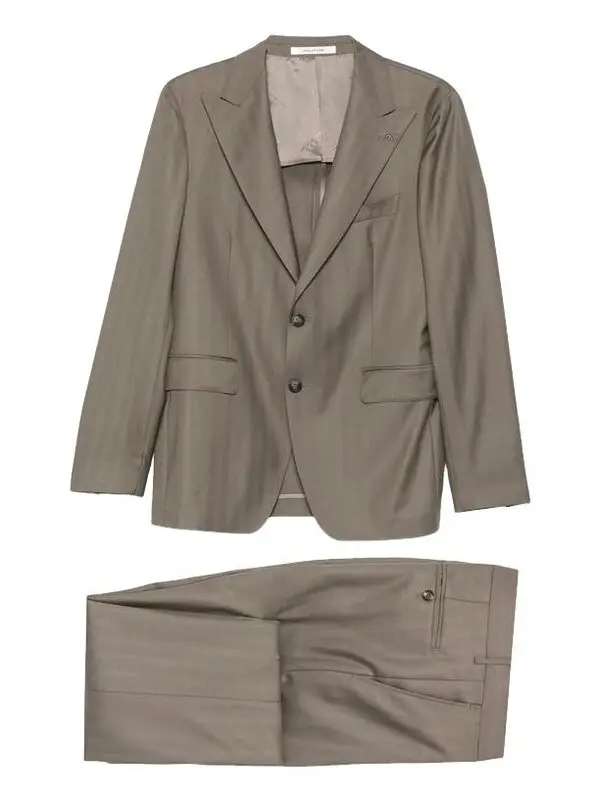 Tagliatore Suits Single Breasted Suits - Brown
