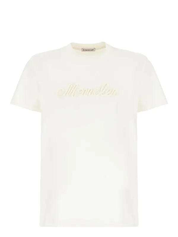 Moncler Embroidered Logo T-shirt - Multicolor