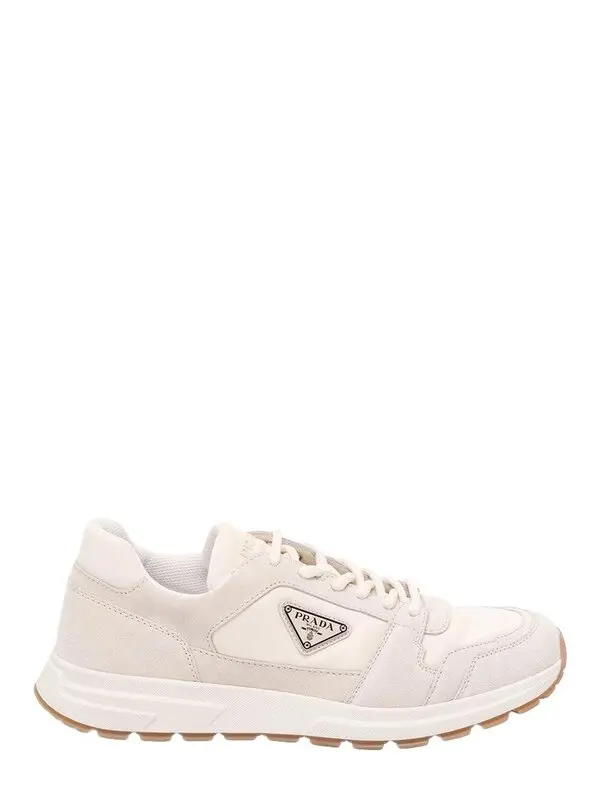 Prada Suede And Fabric Sneakers - Multicolor