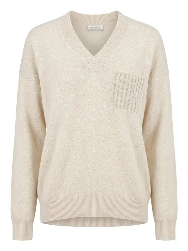 Peserico V-neck Sweater - Multicolor