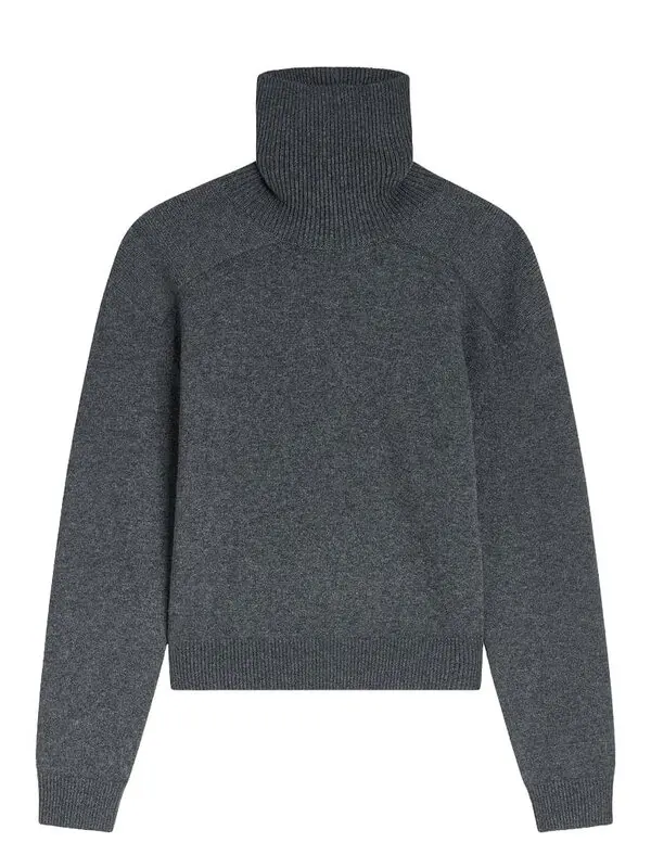 Phoebe Philo Wool And Cashmere Patched Shoulder Sweater - Multicolor