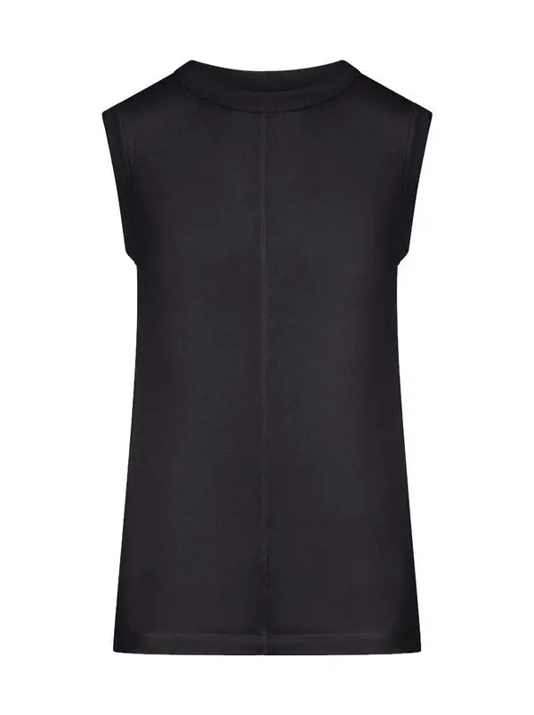 Phoebe Philo Ultra-thin Crew Neck Tank Top - Black