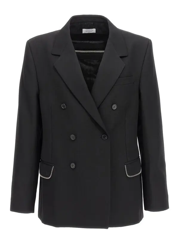 Off-White Blazer 'ow Emb - Black
