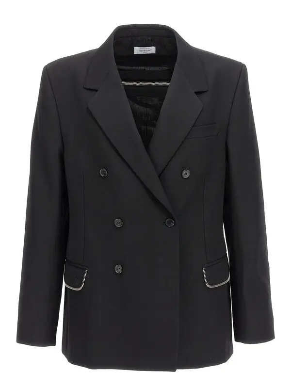 Off-White Blazer 'ow Emb - Black