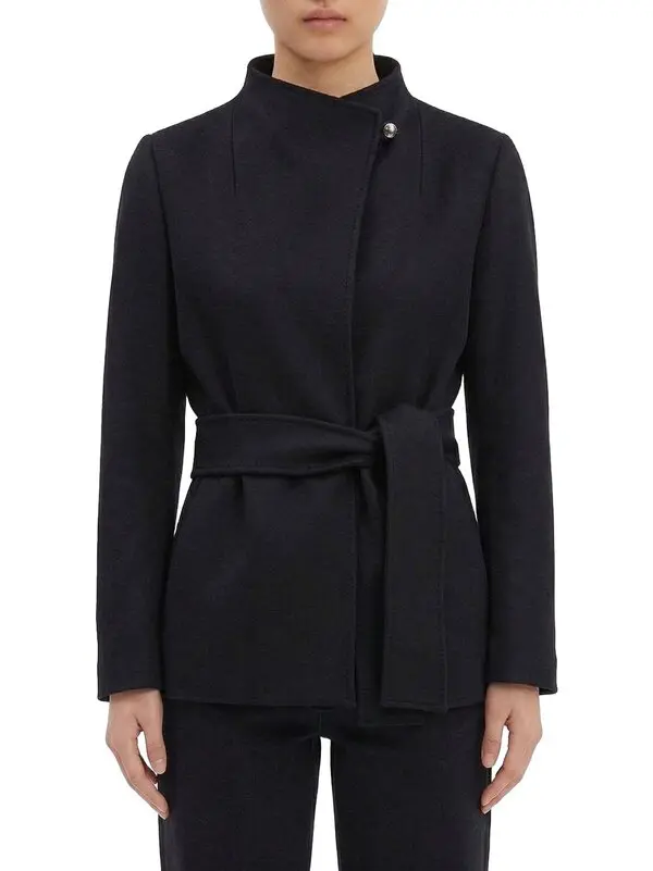 Max Mara Crepe Blazer - Black