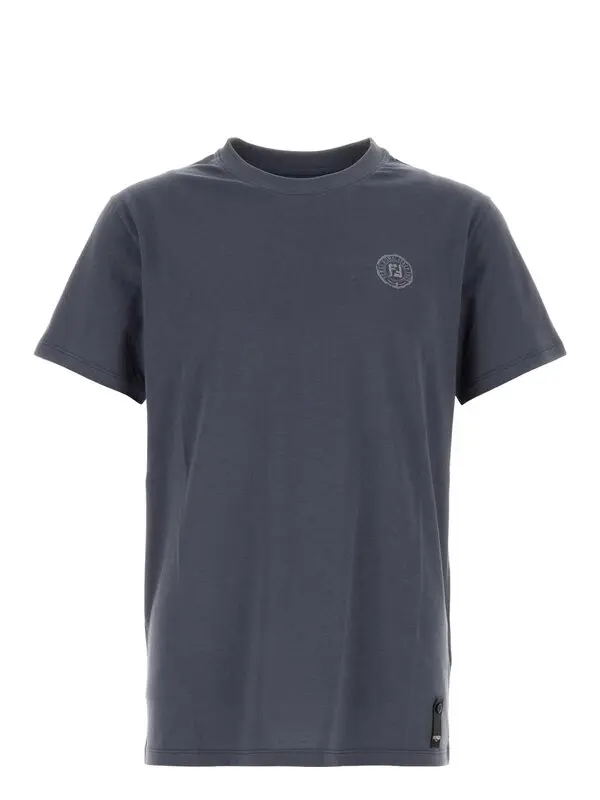 Fendi Air Force Cotton T-shirt - Blue