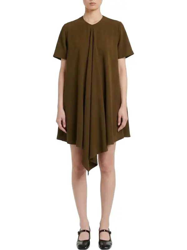 Loewe Balmain Lurex Tweed Skirt - Brown