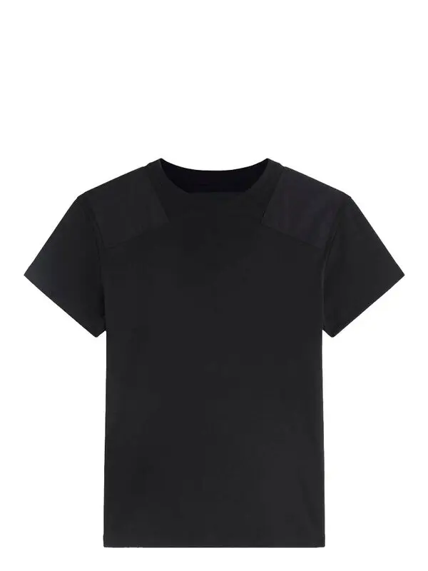 Phoebe Philo Cotton Patched T-shirt - Black