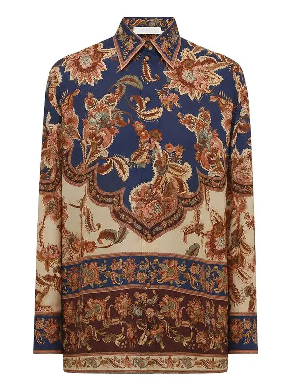 Zimmermann Aster Silk Shirt - Multicolor