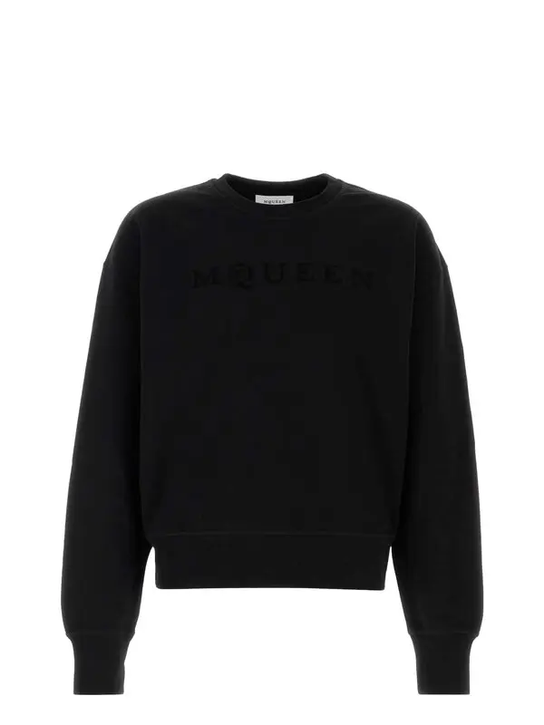 Alexander McQueen Cotton Sweatshirt - Black