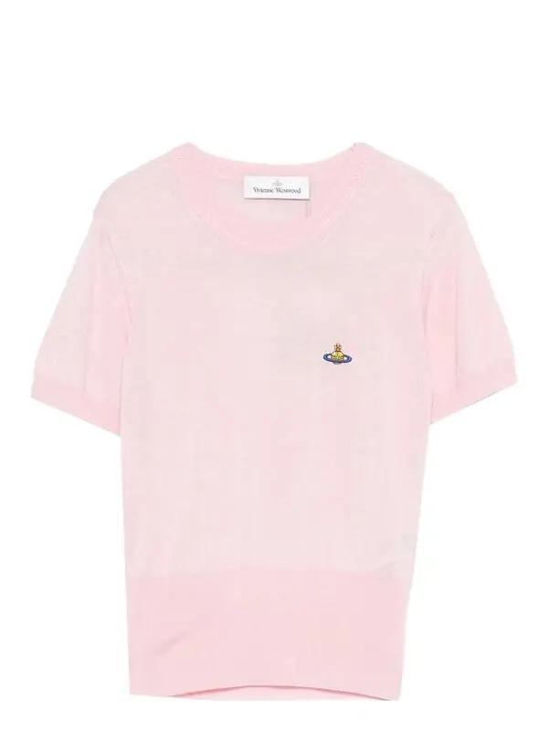 VIVIENNE WESTWOOD Short Sleeve Knitwear Jumper - Pink