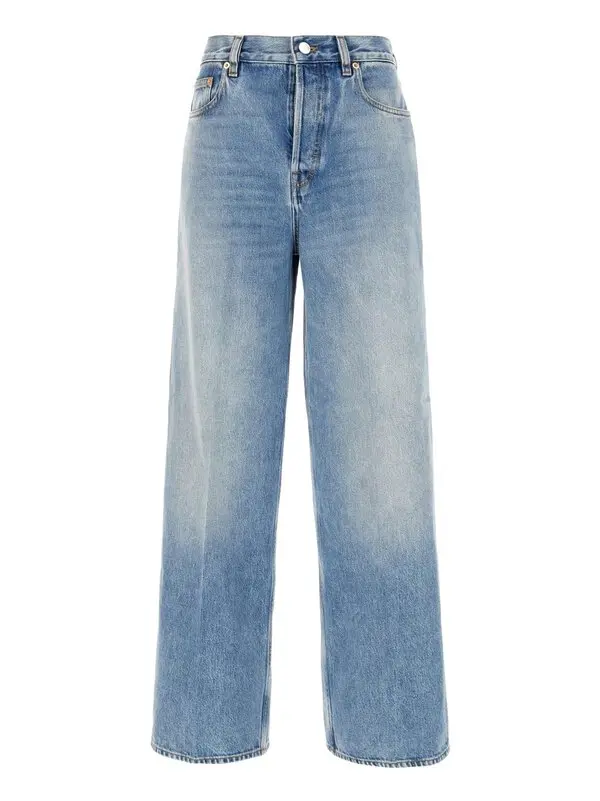 Gucci Wide Leg Jeans - Multicolor