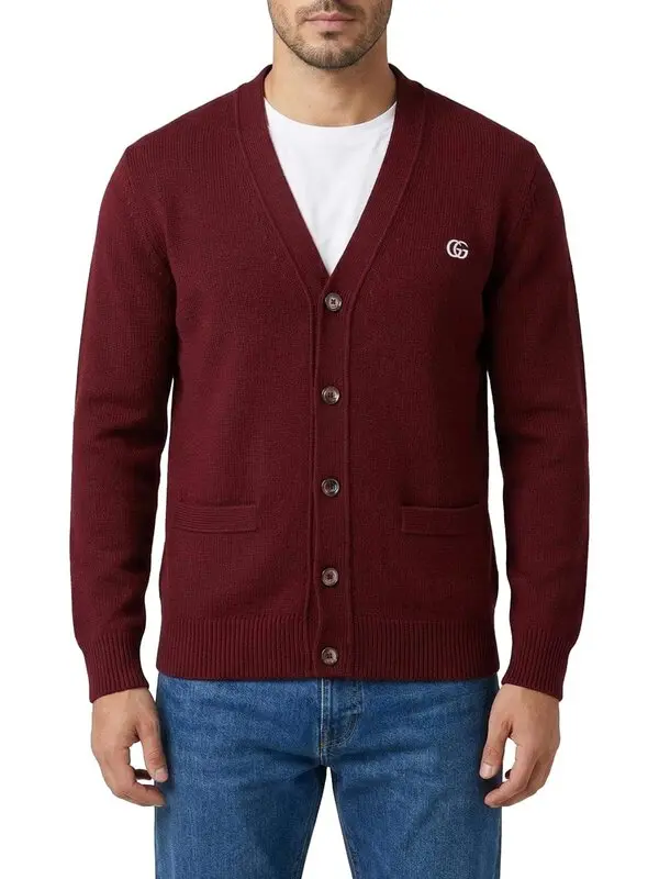Gucci Wool And Cashmere Cardigan - Red
