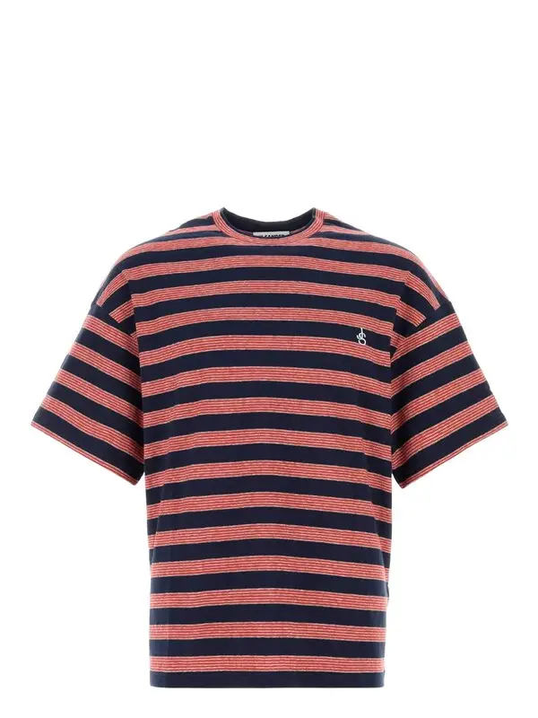 JIL SANDER Embroidered Cotton T-shirt - Multicolor