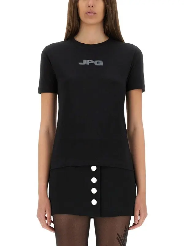 JEAN PAUL GAULTIER Logo Print T-shirt - Black