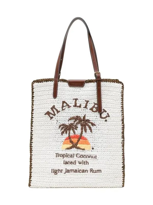 ANYA HINDMARCH Raffia Tote - Cream