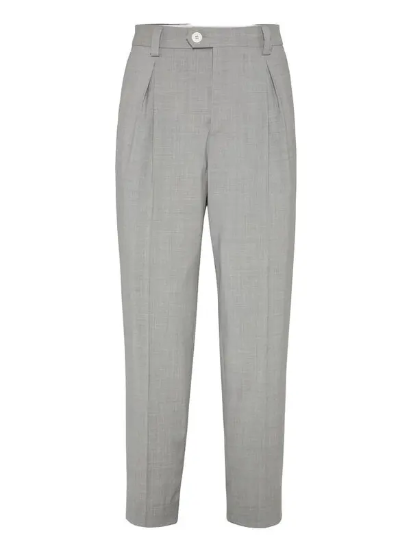 Brunello Cucinelli Tapered Trousers - Gray