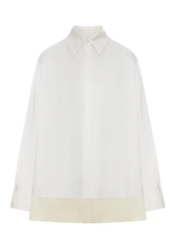 TOTEME Fluid Tuxedo Shirt - White