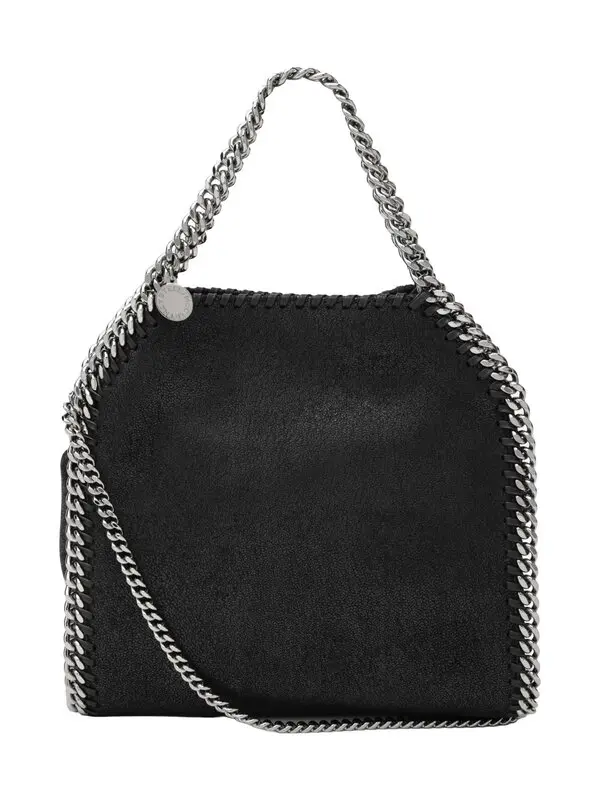 Stella McCartney Falabella Mini Tote Bag In /silver - Black