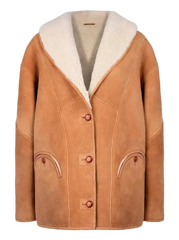 BLAZÉ MILANO Tatoosh Shearling` Coat - Multicolor