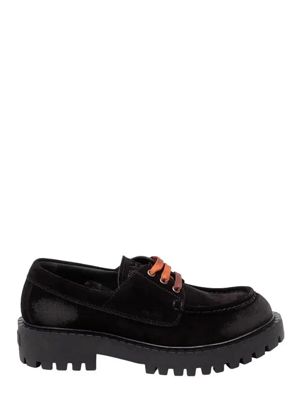 Prada Laced Suede Loafers - Multicolor