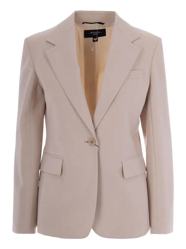 Max Mara Single Breasted Blazer - Cream