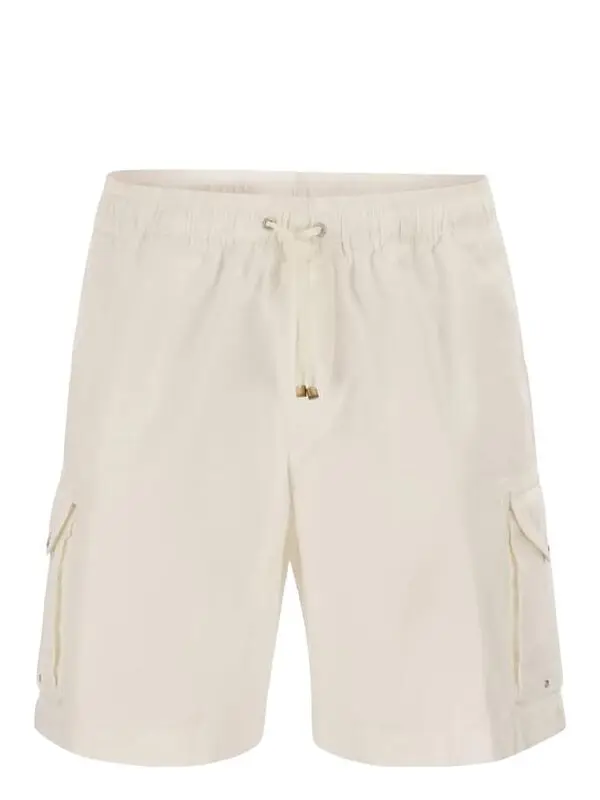 Brunello Cucinelli Neutrals Shorts Cargo Shorts - Cream