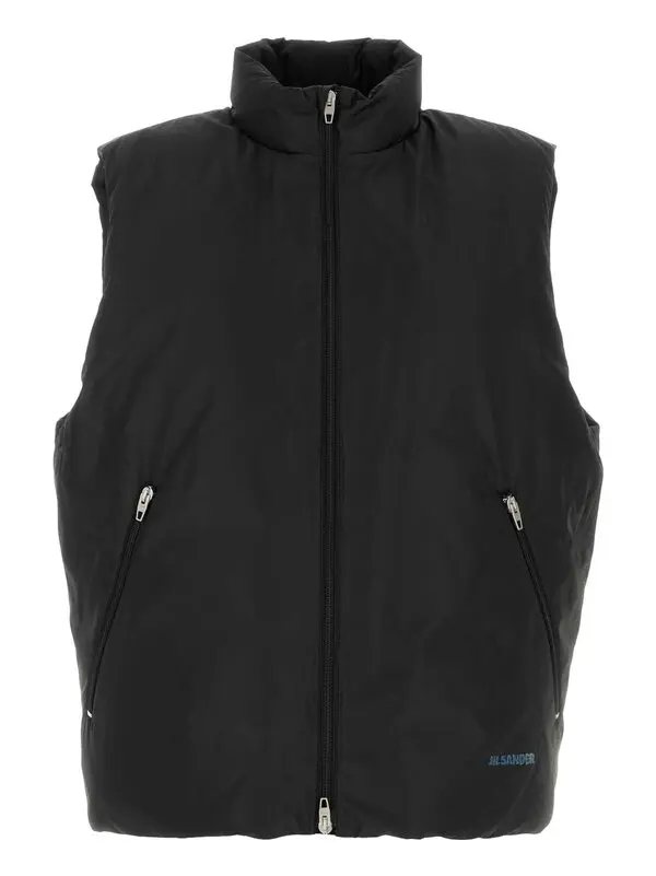 JIL SANDER Polyester Sleeveless Down Jacket - Black