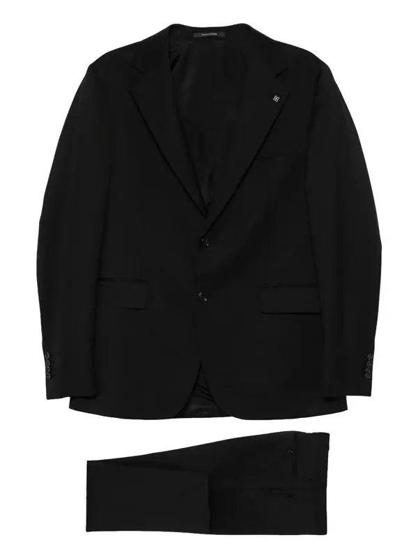 Tagliatore Two-piece Wool Dress - Black