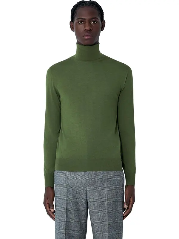 Saint Laurent Fine Knit Turtleneck Sweater - Multicolor