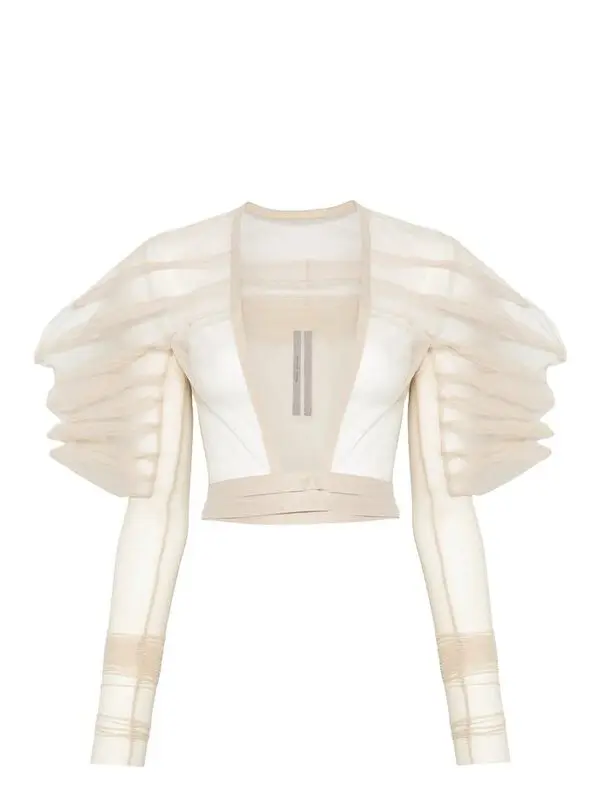 Rick Owens Neutrals Tops Blouses - Cream