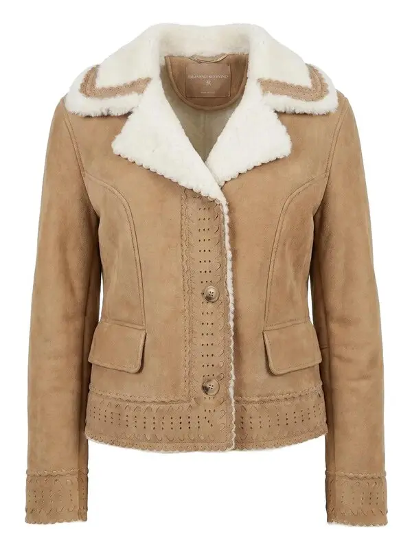 ERMANO SCERVINO Ermanno Scervino Shearling Jacket - Multicolor