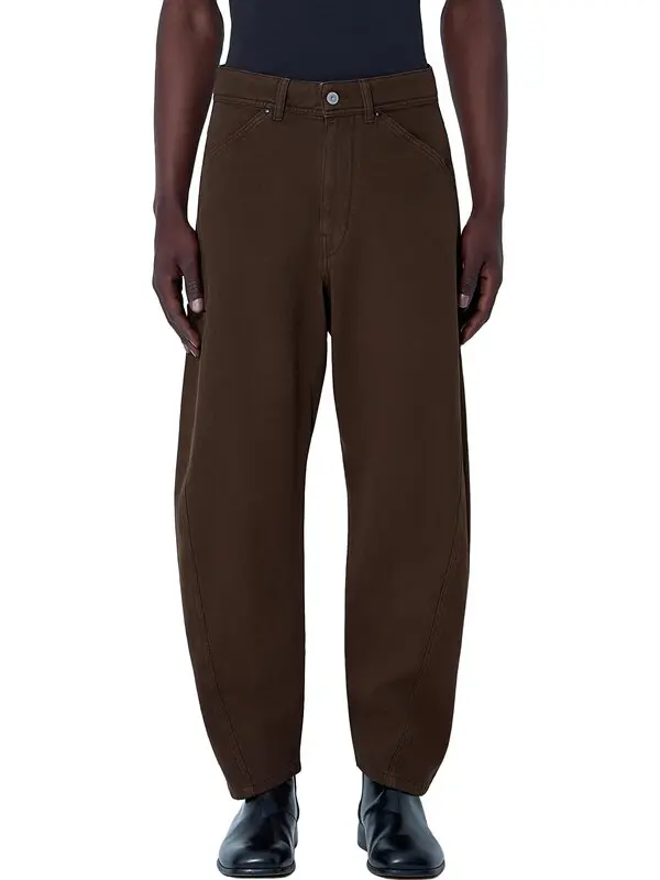 LEMAIRE Wide-leg Denim Trousers - Brown