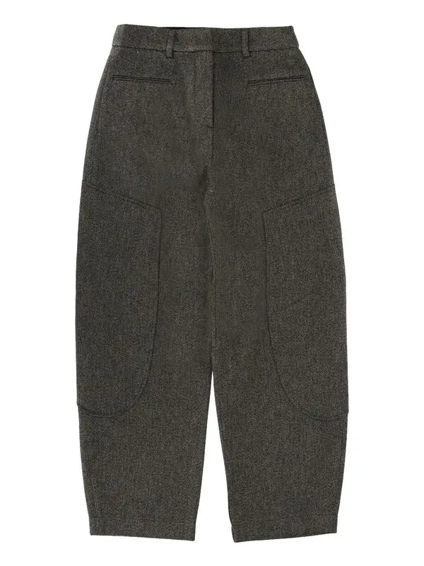 GANNI Mouline Pants - Green