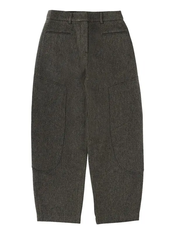 GANNI Mouline Pants - Green