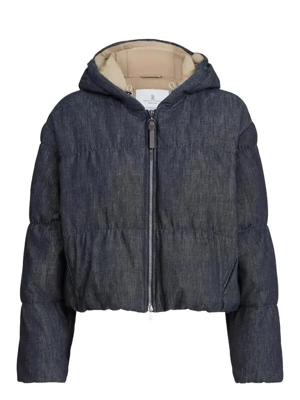 Brunello Cucinelli Jackets Puffer Jackets - Blue