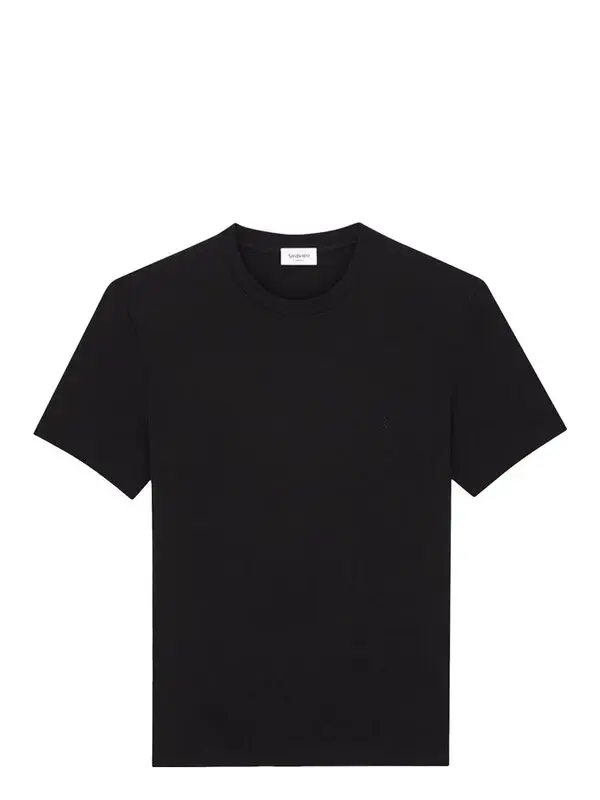 Saint Laurent Cassandre Ribbed T Shirt - Multicolor