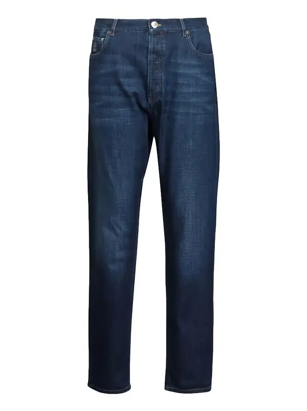 Brunello Cucinelli Denim Regular & Straight-leg Jeans - Blue