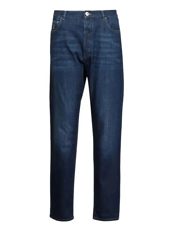 Brunello Cucinelli Denim Regular & Straight-leg Jeans - Blue