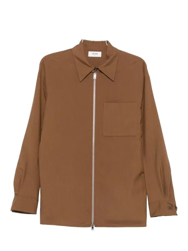 Celine Silk Overshirt - Multicolor